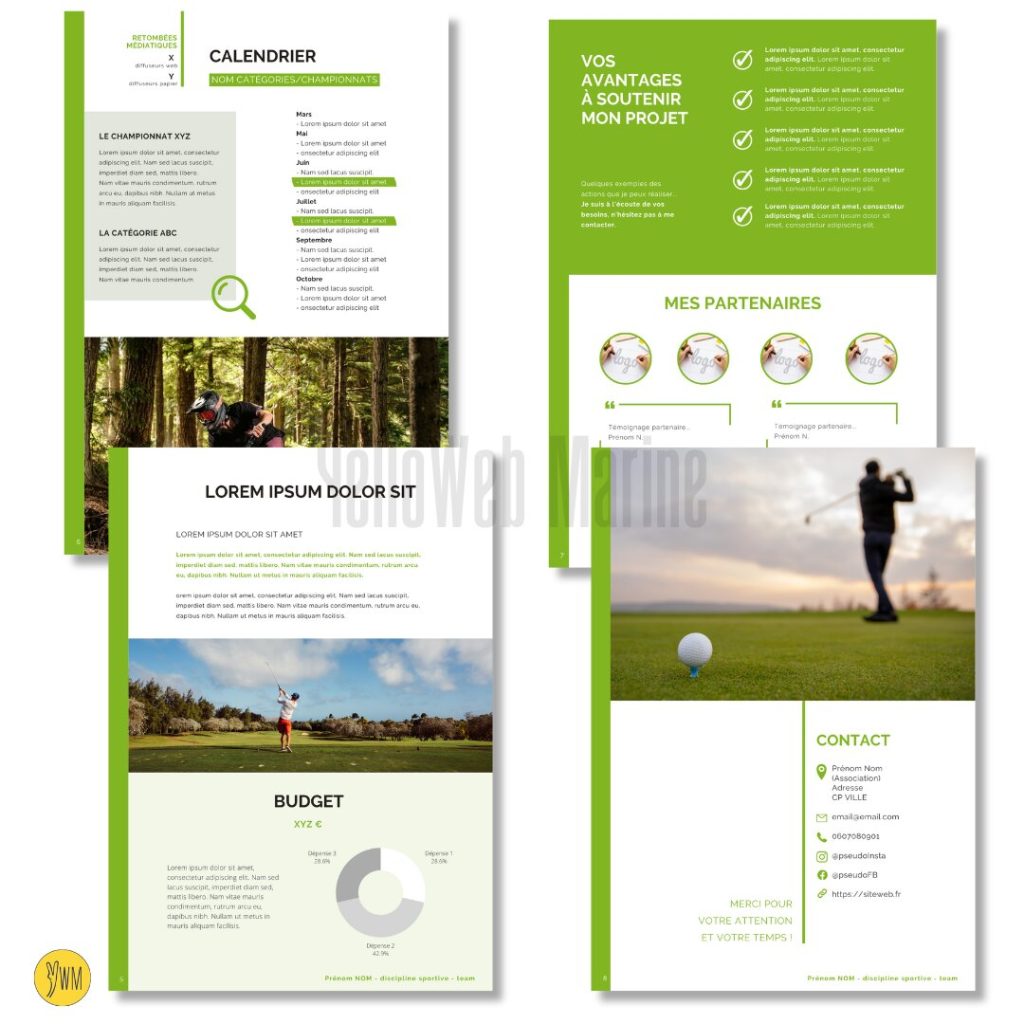 Dossier de sponsoring “Original” - design vertical classique et ...