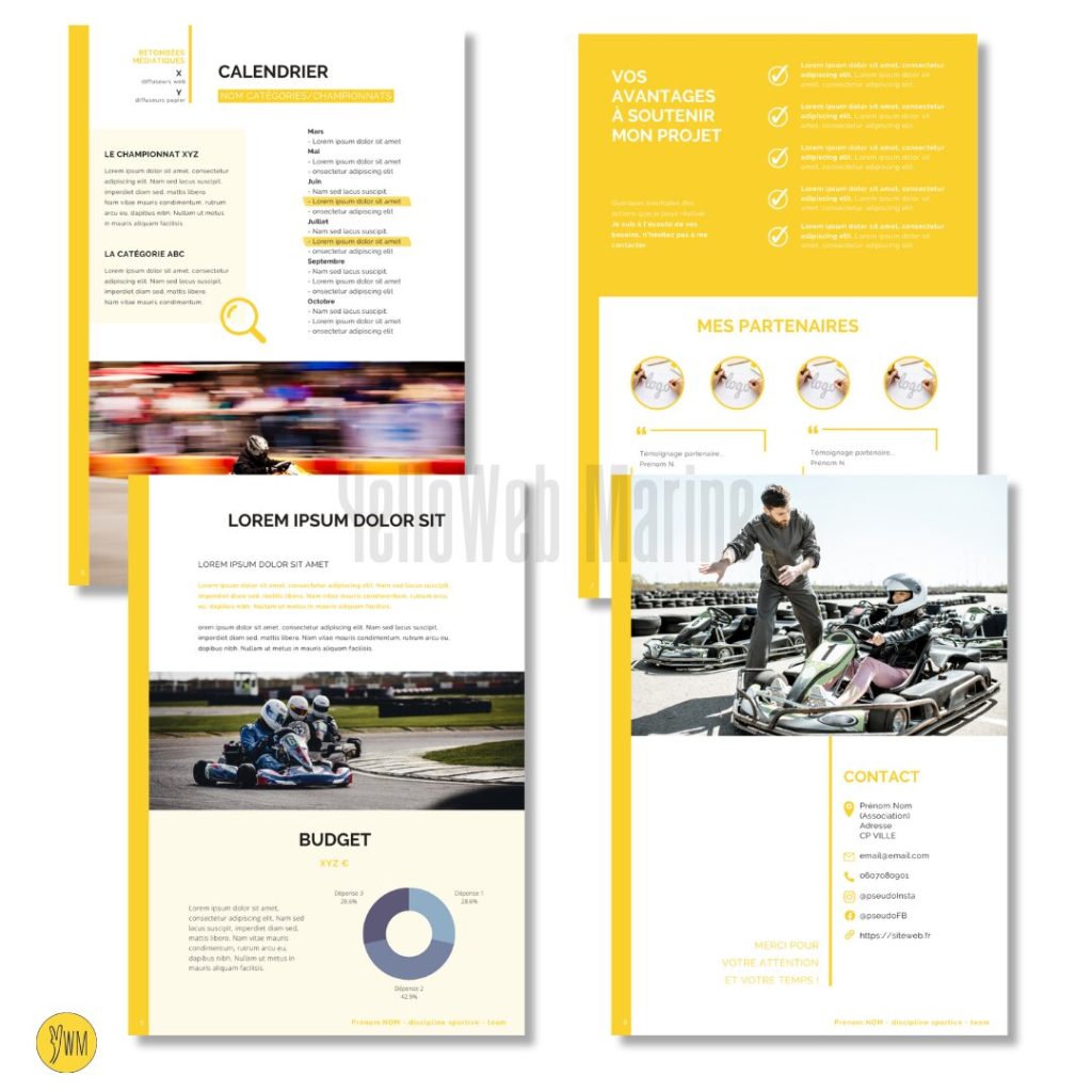 Dossier de sponsoring “Original” - design vertical classique et ...