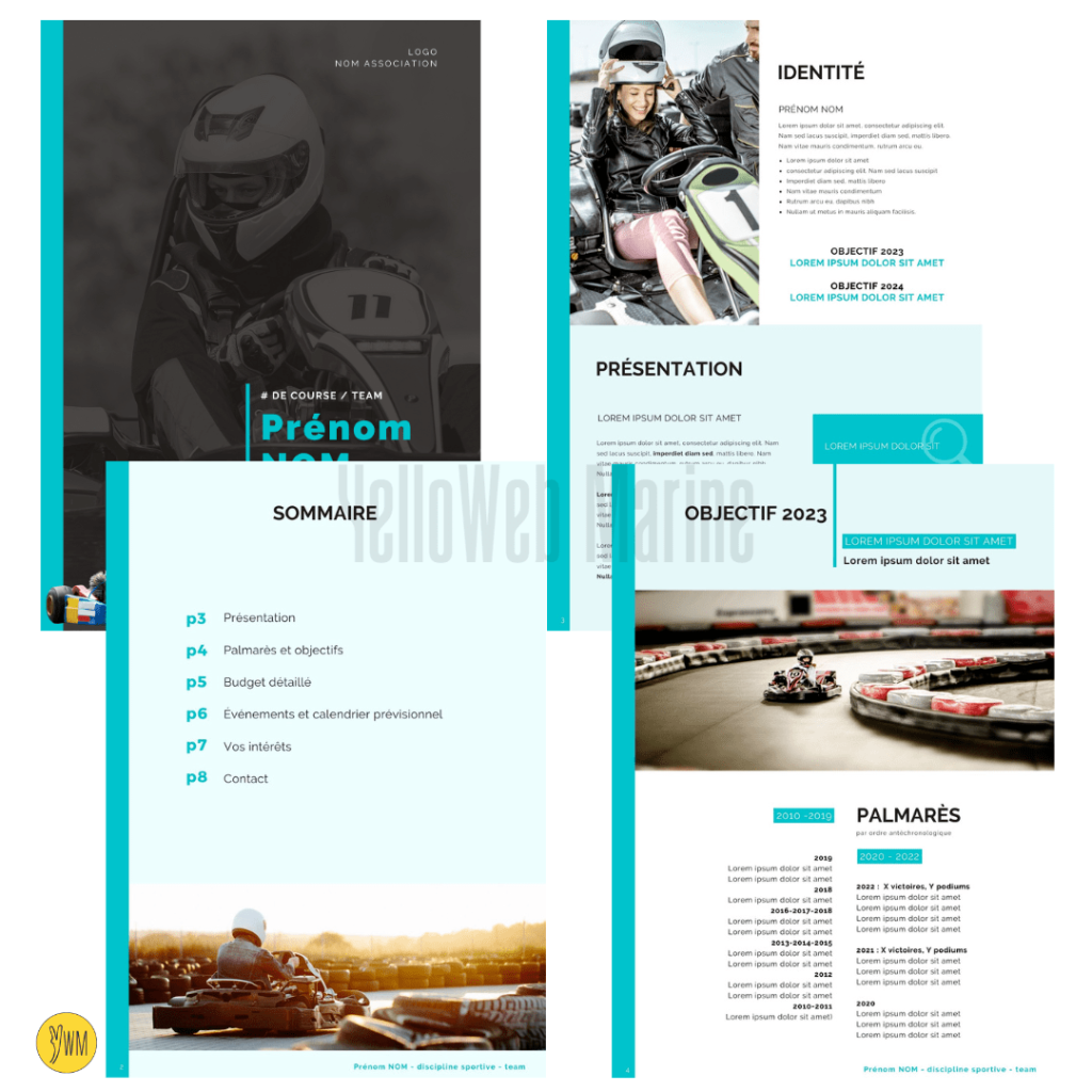 Dossier de sponsoring “Original” - design vertical classique et ...
