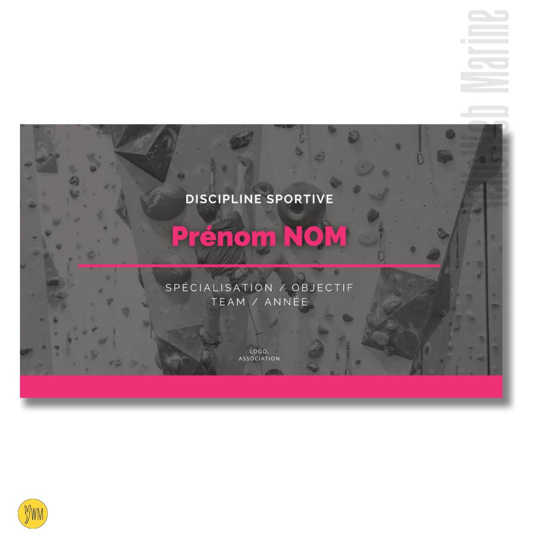Pressbook sportif horizontal “Panorama” - Modèle Canva format paysage ...
